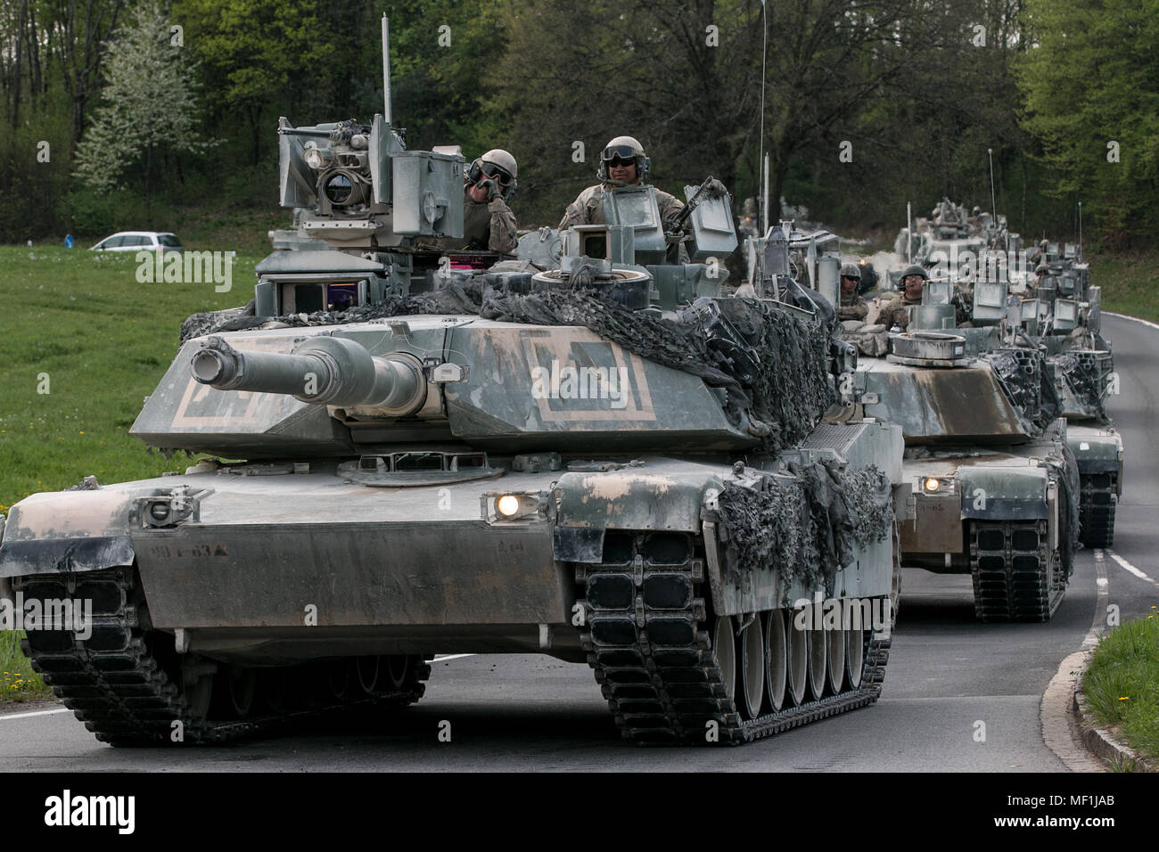 Eine M1 Abrams Tank 2. gepanzerte Brigade Combat Team zugeordnet, 1 ...