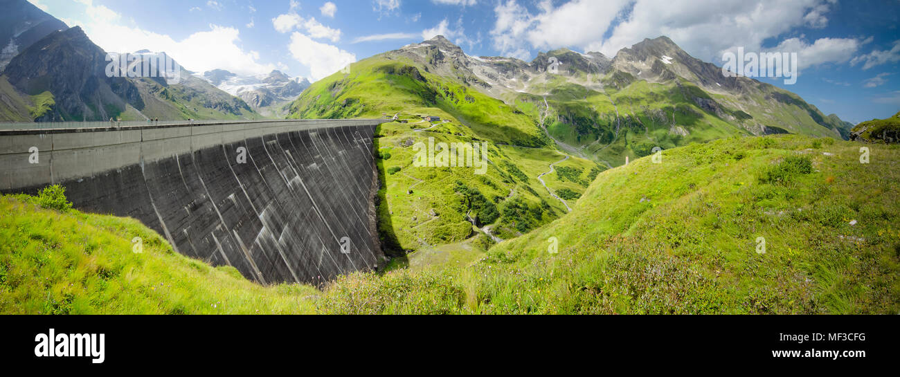 Mooserboden reservoir dam kaprun austria -Fotos und -Bildmaterial in ...