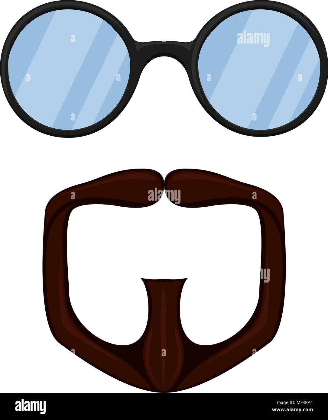 Brille bart schnurrbart schnurrbart -Fotos und -Bildmaterial in hoher ...