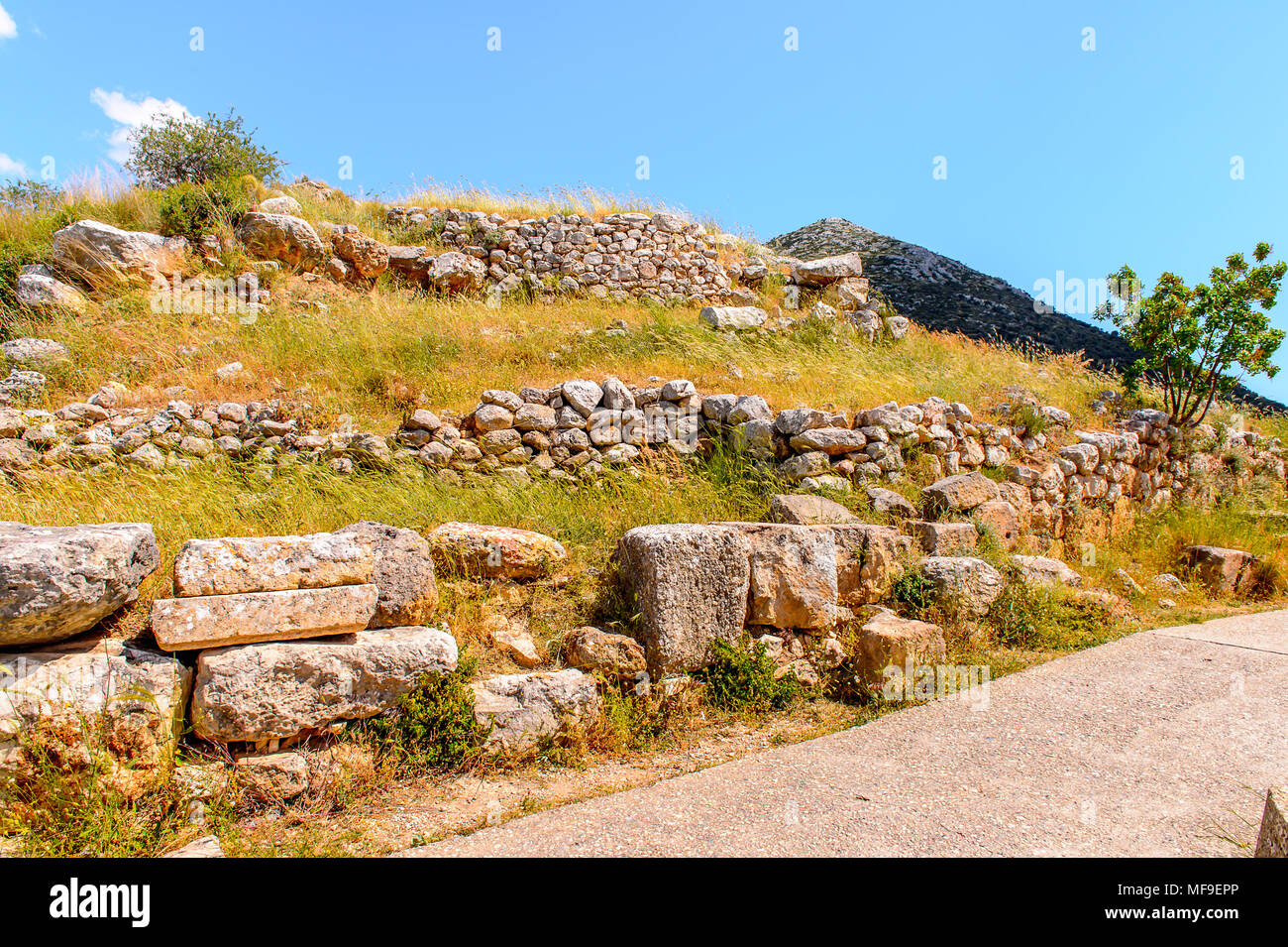 Mykene, Zentrum der griechischen Zivilisation, Peloponnes, Griechenland ...