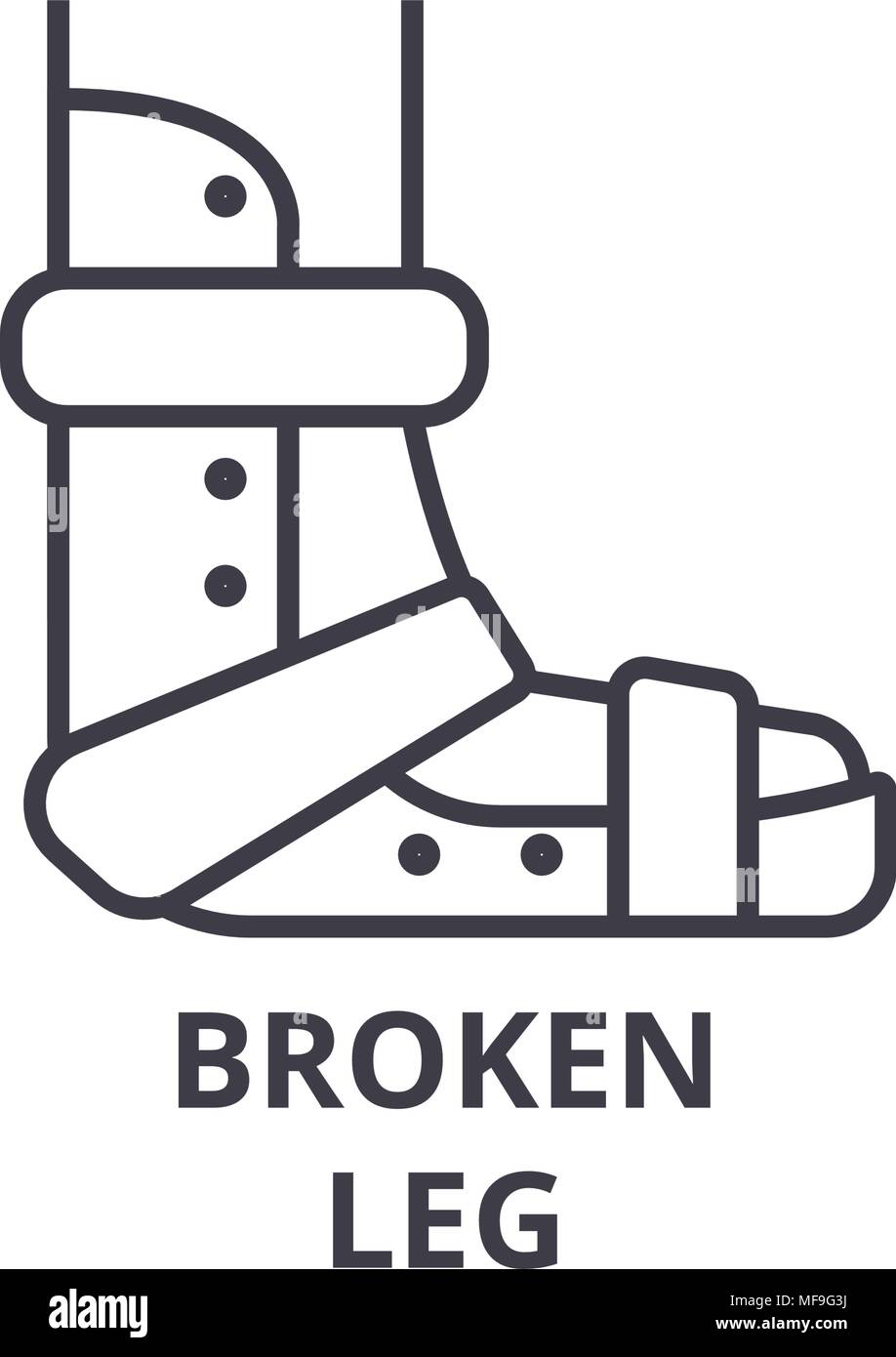Bein gips Stock-Vektorgrafiken kaufen - Alamy