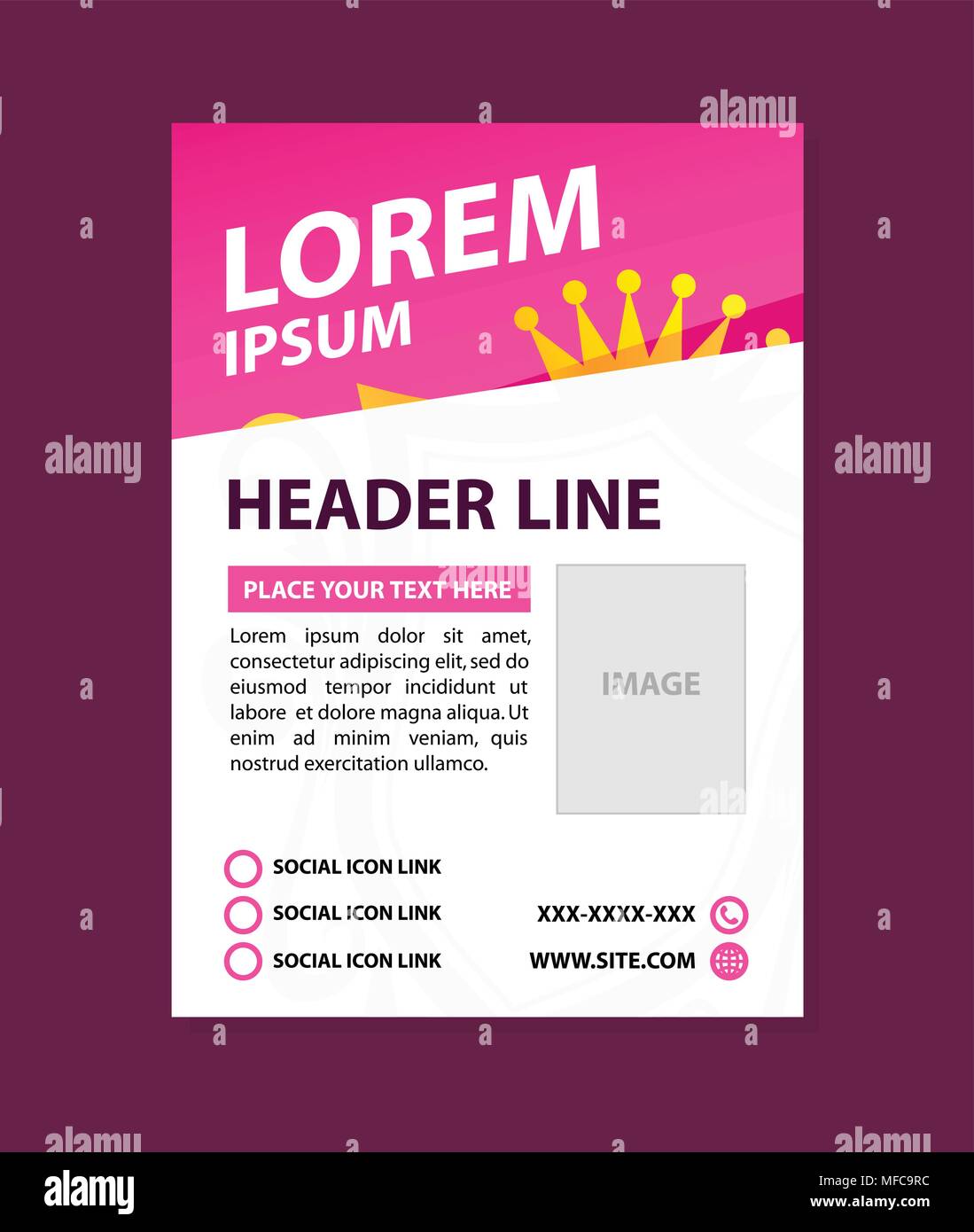 Modernes Design der Flyer für Mode oder Kosmetik. Vector Illustration ...