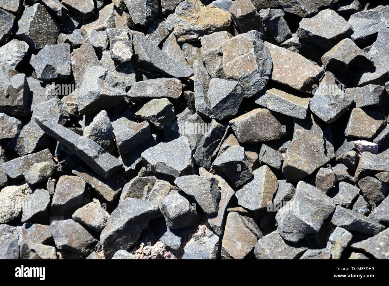 Von kies Kies Steine unterschiedlicher Form als Boden Textur ...