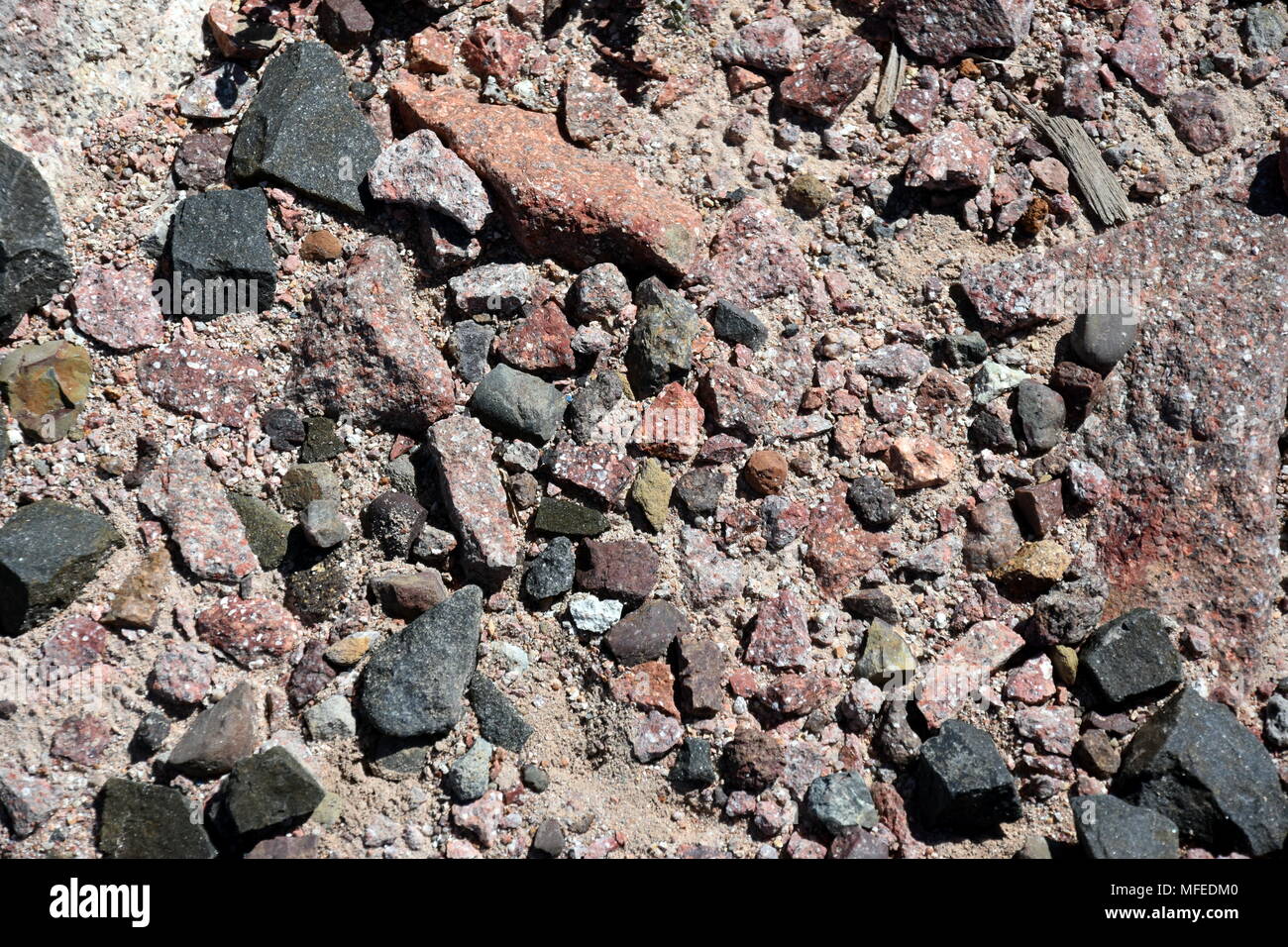 Von kies Kies Steine unterschiedlicher Form als Boden Textur ...