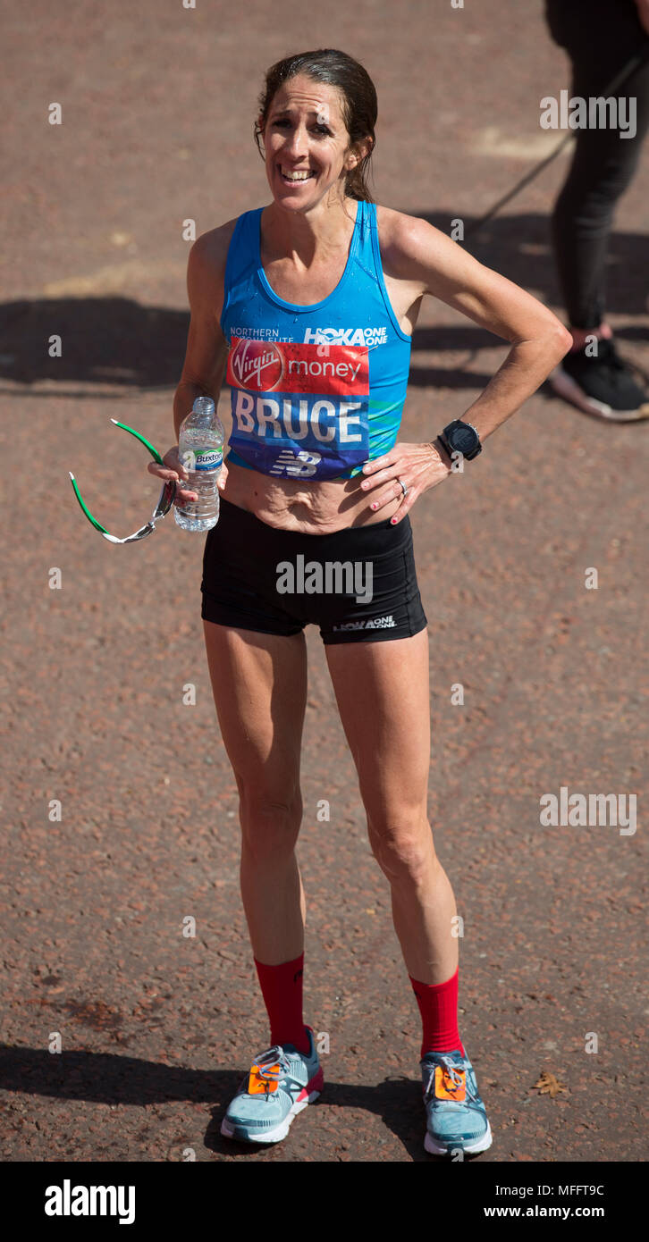 22. April 2018. Virgin Money London Marathon 2018. Stephanie Bruce (USA ...