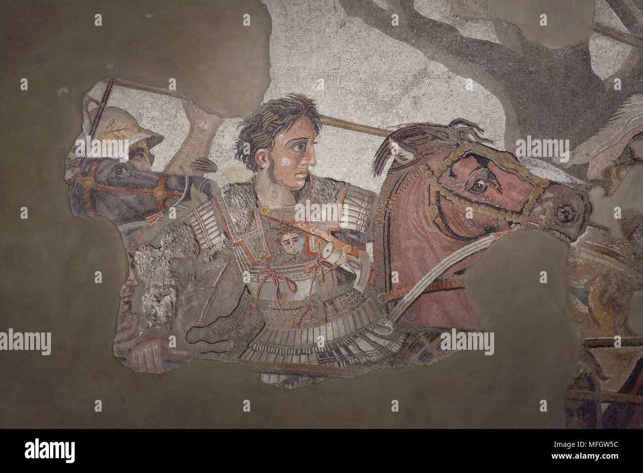 Alexander der Große in Alexander der Mosaik aus der Casa del Fauno ...