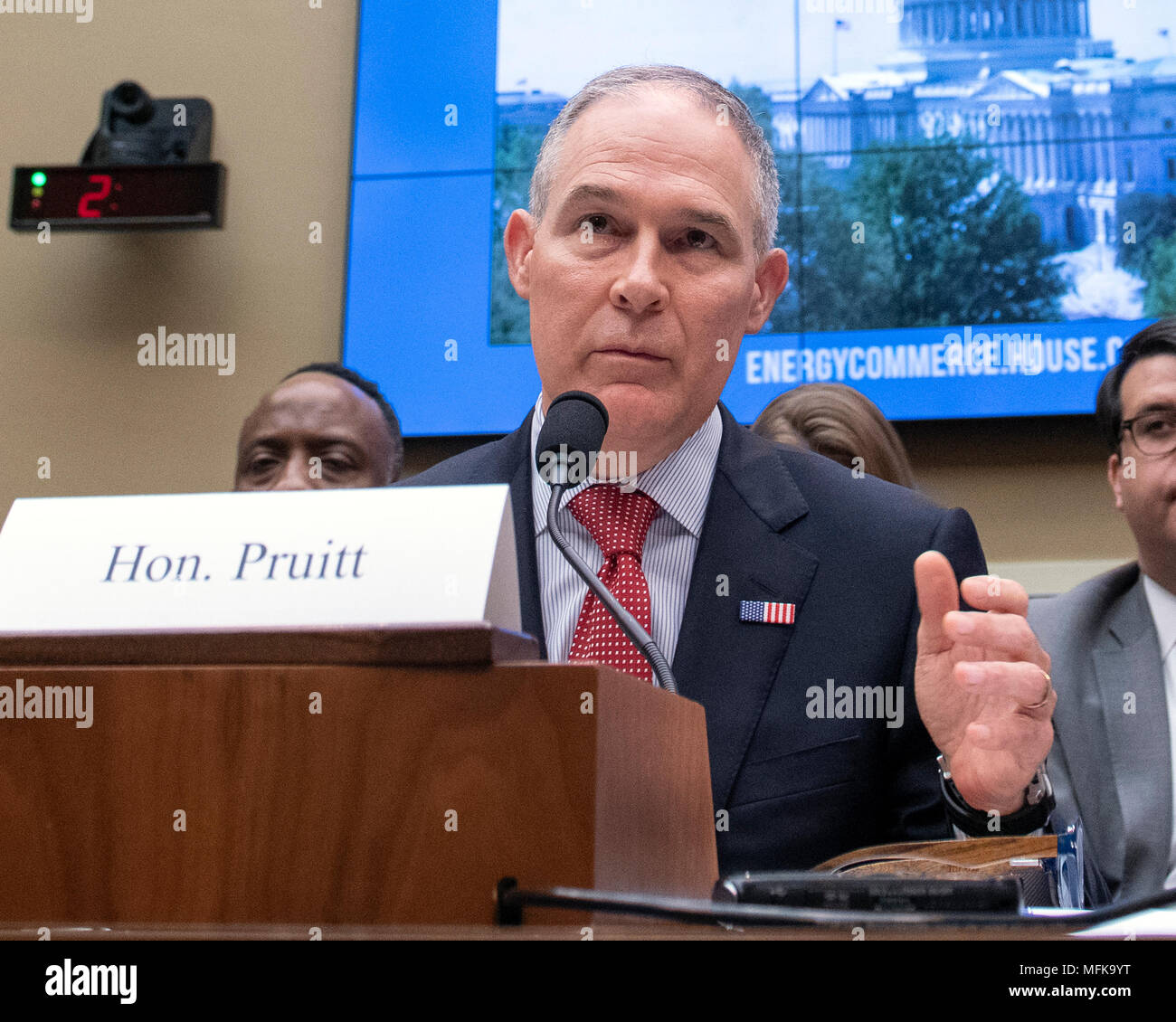 Washington, Vereinigte Staaten von Amerika. 26 Apr, 2018. Scott Pruitt ...