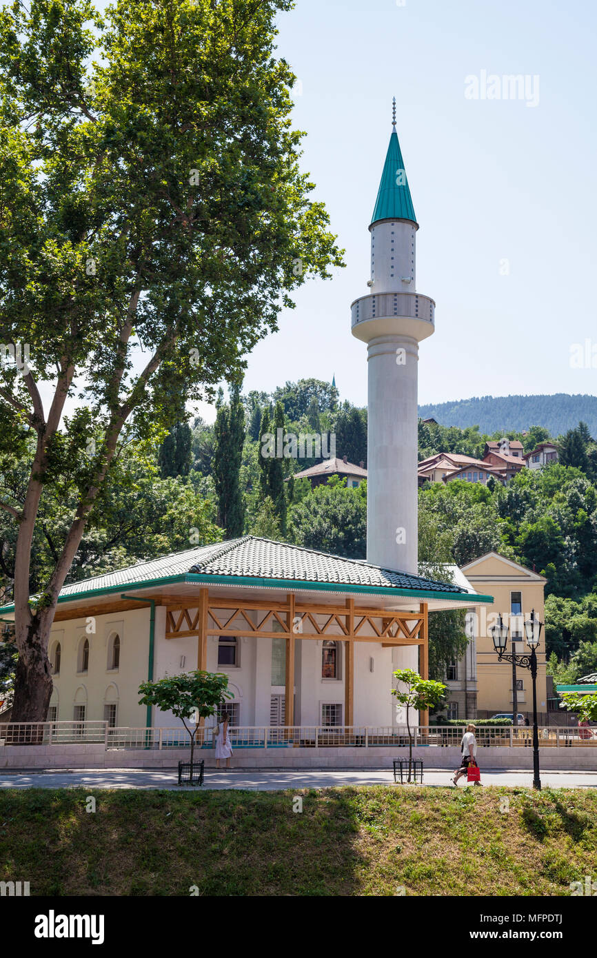 Eine Moschee in der Innenstadt von Sarajevo, Bosnien und Herzegowina ...