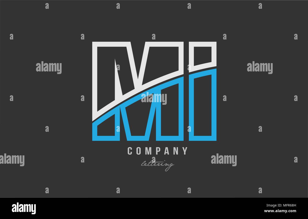 Brief mi logo Stock-Vektorgrafiken kaufen - Alamy