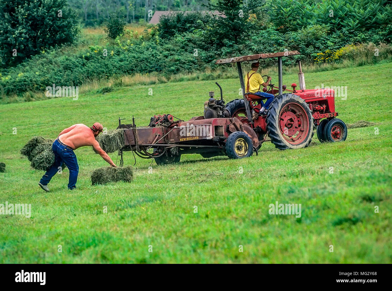Bauern ernten heu -Fotos und -Bildmaterial in hoher Auflösung – Alamy