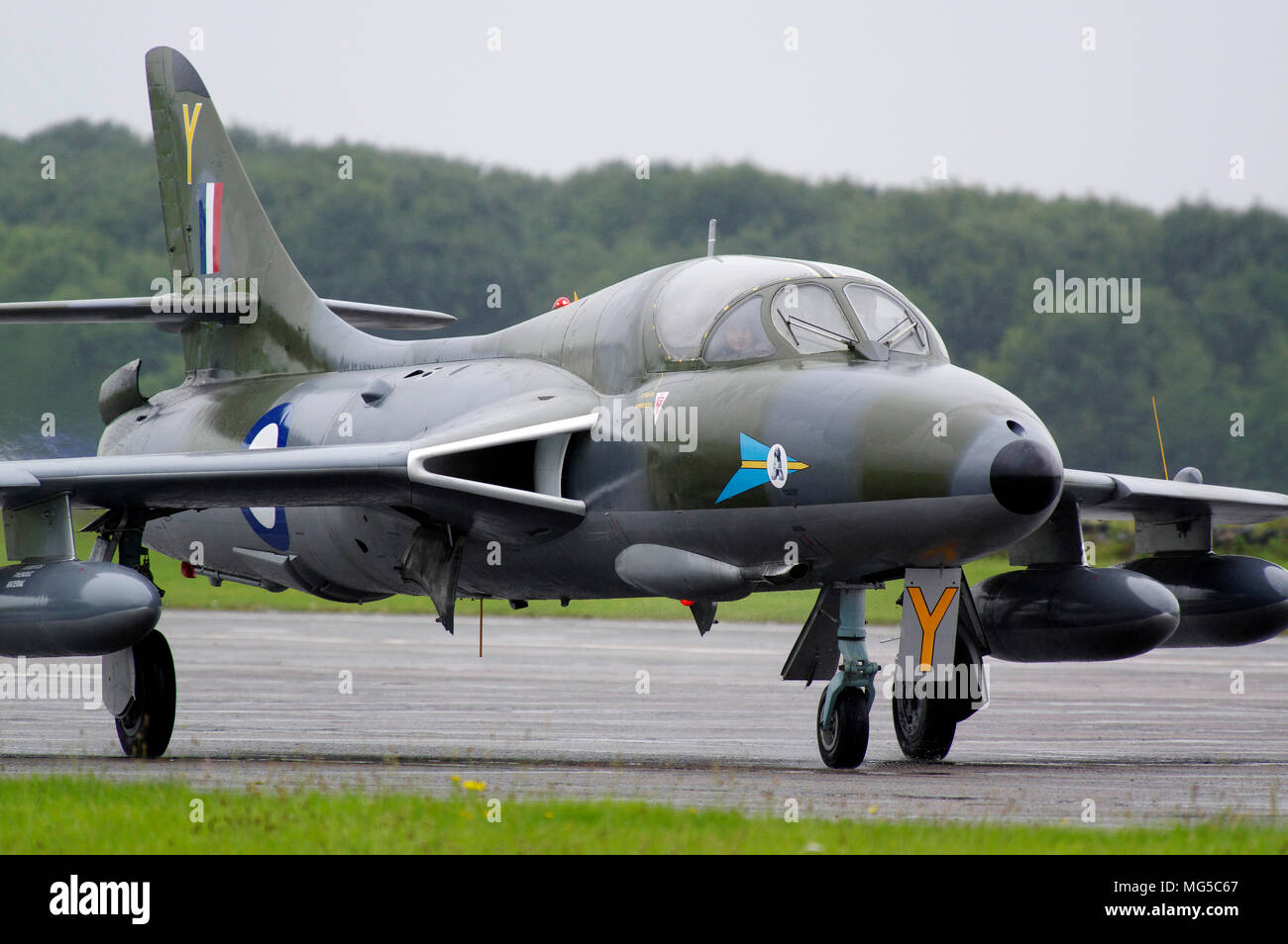 Hawker Hunter Jet Aircraft Stockfotos und -bilder Kaufen - Alamy