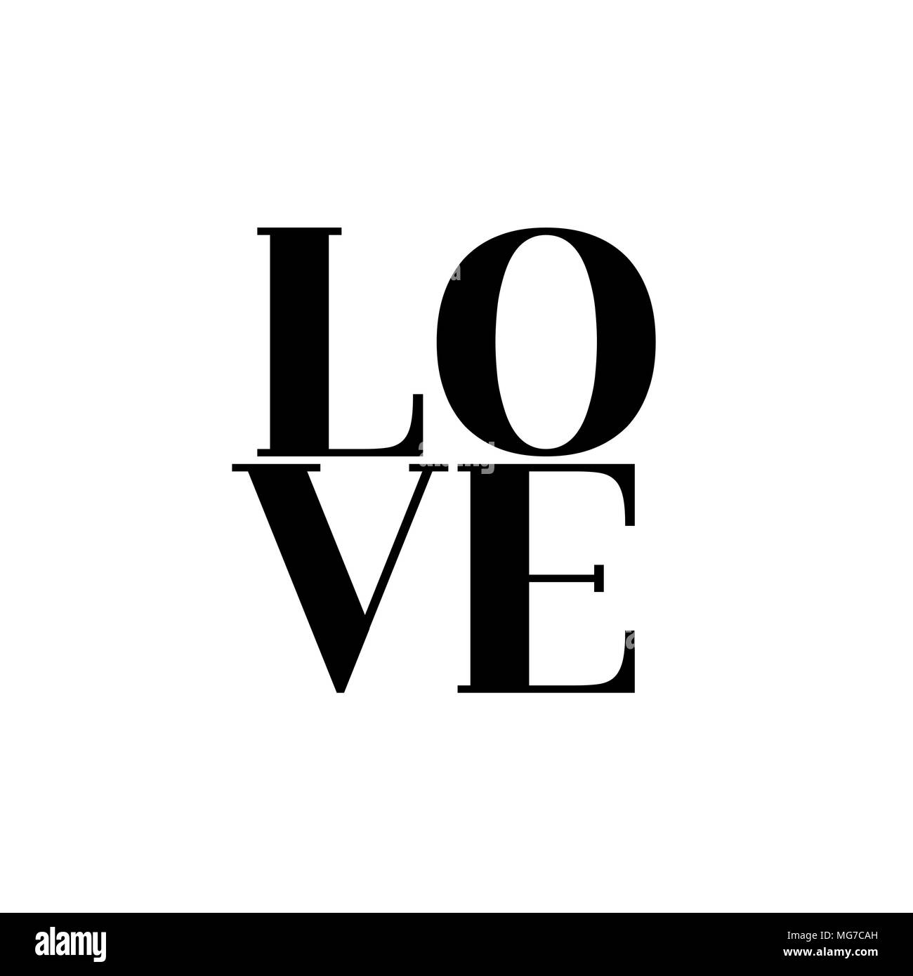 Liebe schriftart zeichen liebe logo vektor und herz schriftart design ...