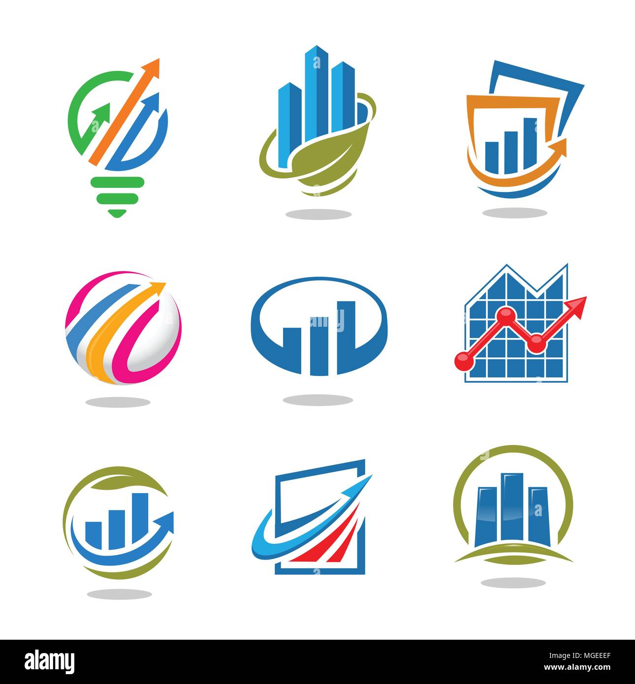 Finanzen Logo Vektor Stock-Vektorgrafiken kaufen - Alamy