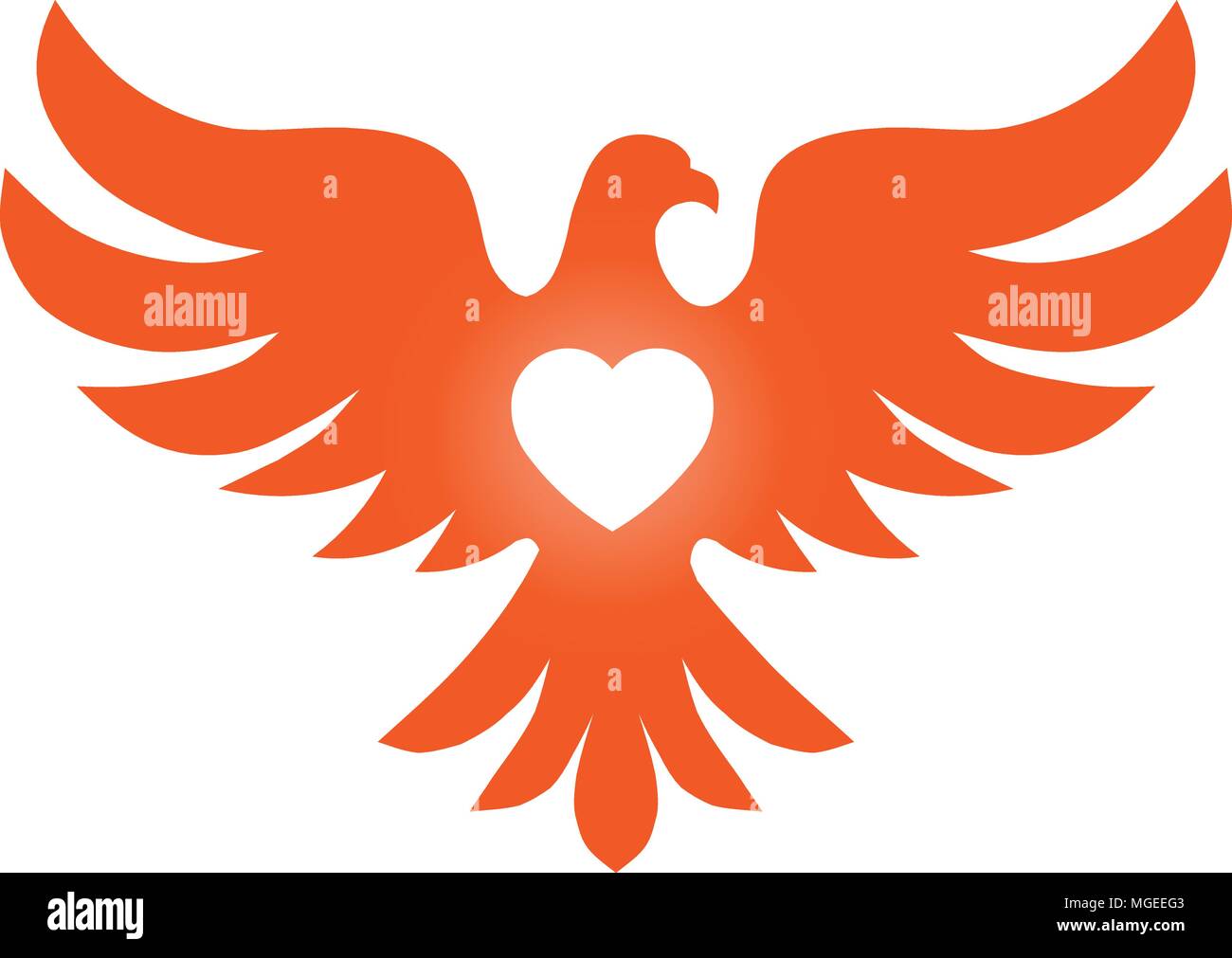 Mit Herz Liebe vector logo Konzept Bird, Bird logo Vektor, Taube ...