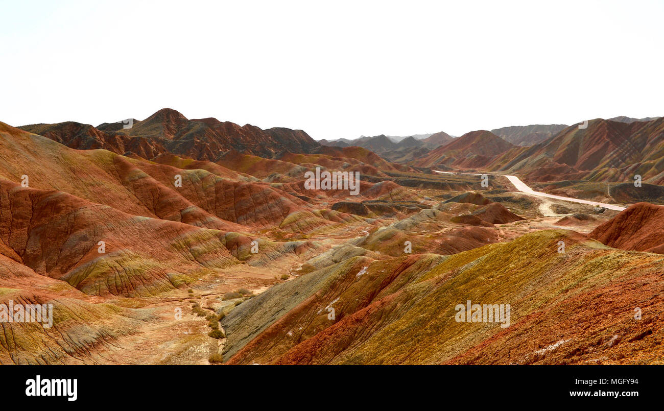 Zhangye, China. 29. April 2018. Foto genommen, am 28. April 2018 zeigt ...