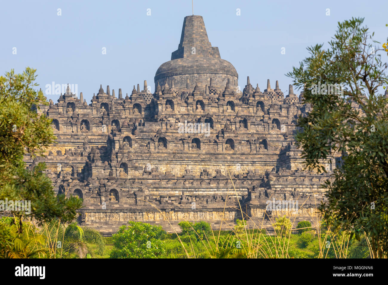 Borobudur buddhistische Tempel, Java, Indonesien Stockfotografie - Alamy