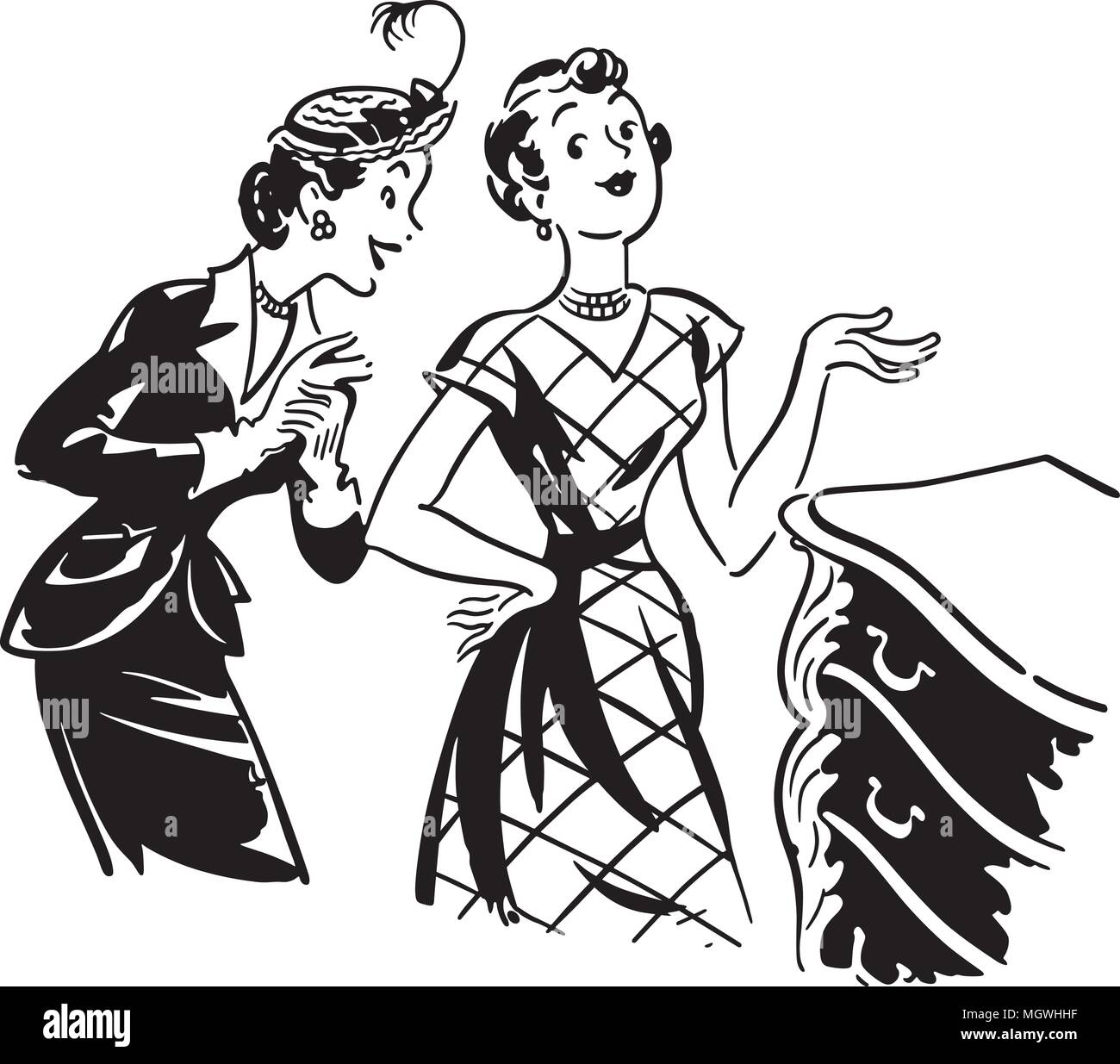 Retro Clip Art Illustration - Retro Clipart Illustration Stock ...