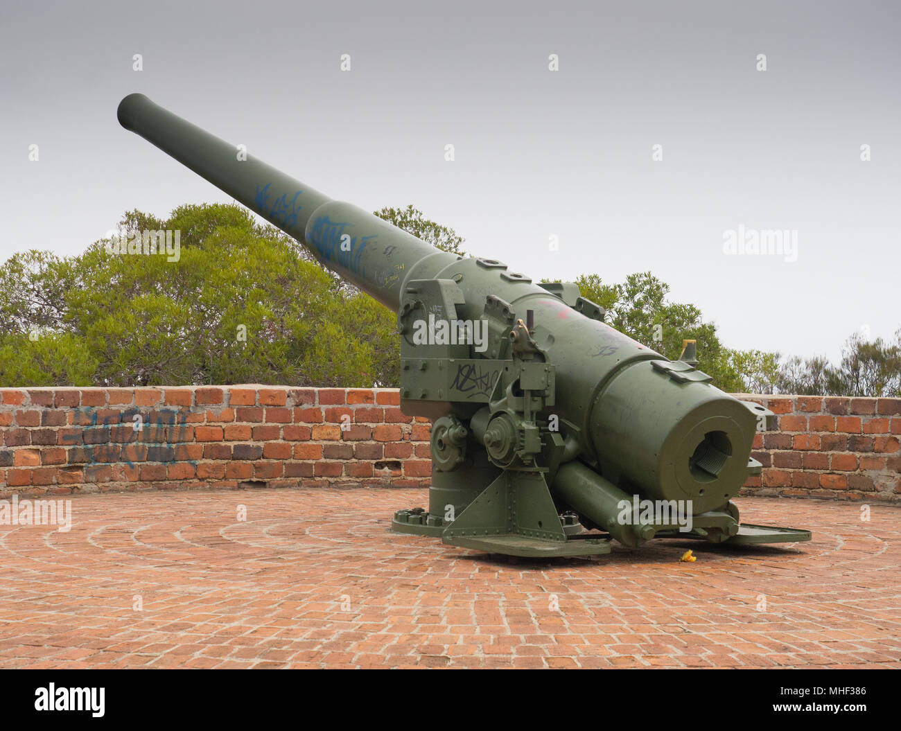 Weltkrieg zwei Kanone in Noumea Stockfotografie - Alamy