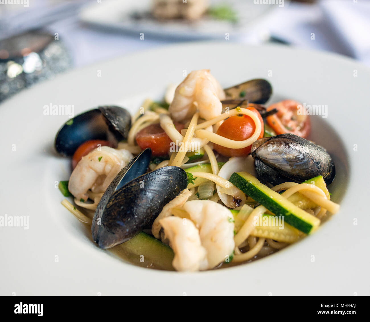 Italienisches Essen im Restaurant Stockfotografie - Alamy
