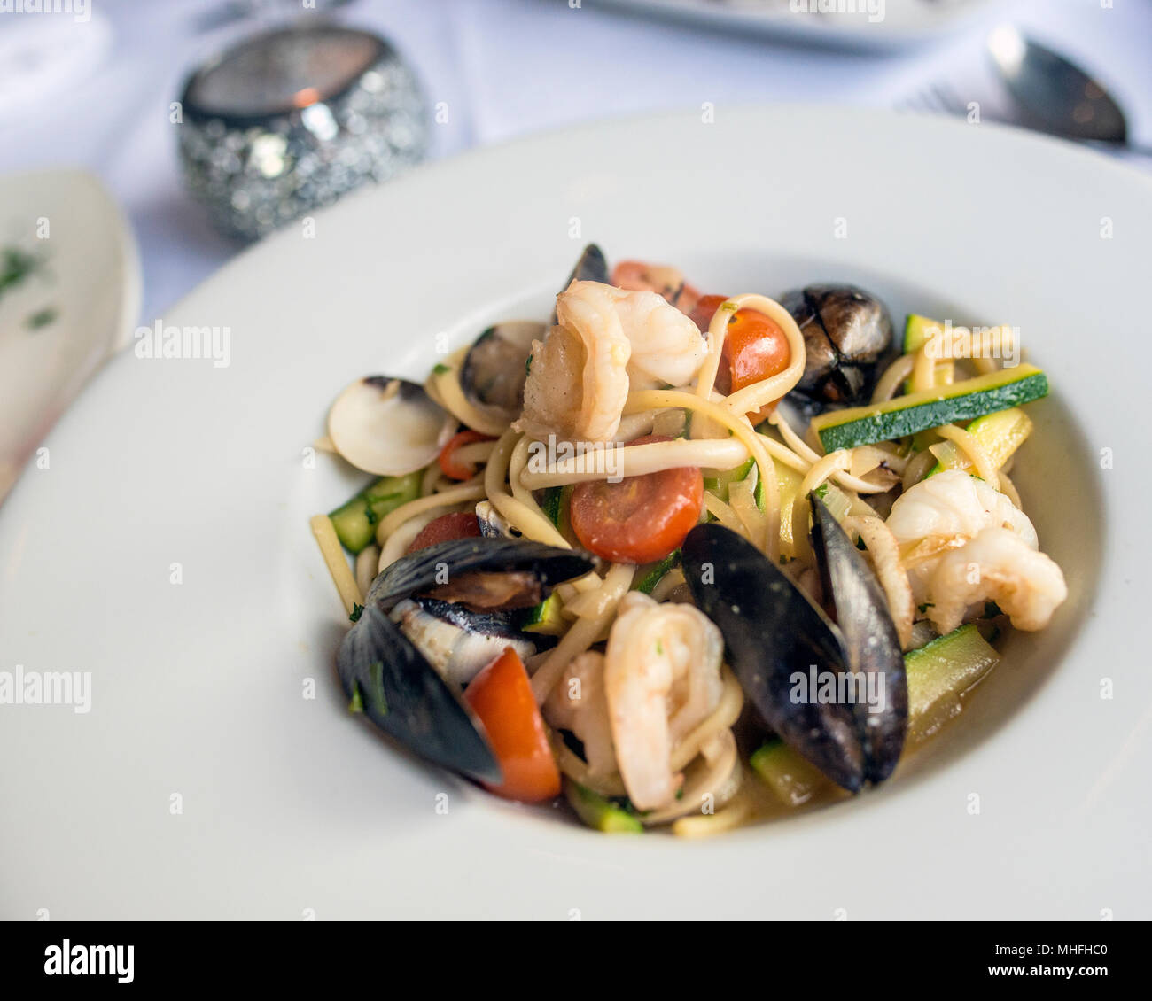Italienisches Essen im Restaurant Stockfotografie - Alamy