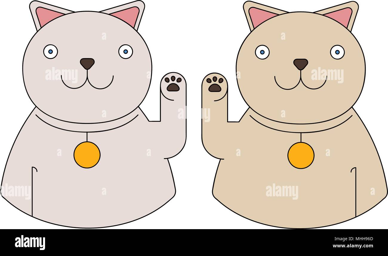 Neko vektor vektoren -Fotos und -Bildmaterial in hoher Auflösung – Alamy