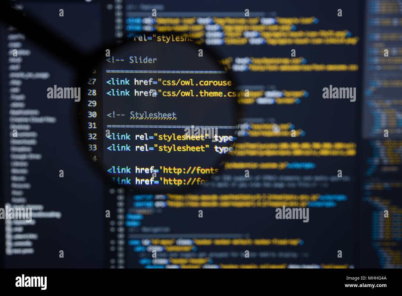 Html Code entwickeln. Programmierung Workflow abstrakter Algorithmus ...