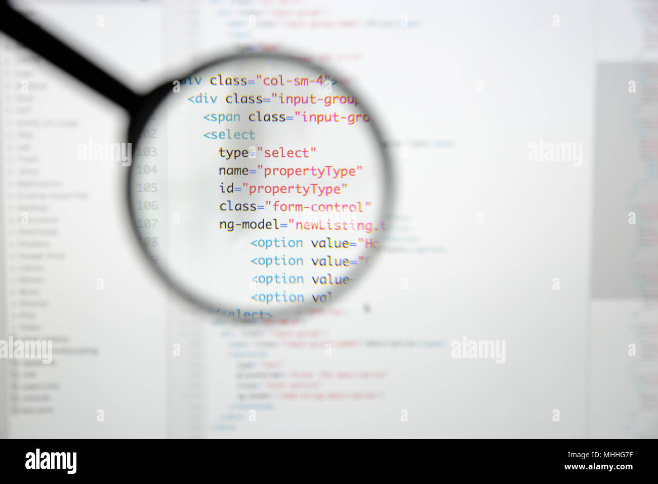 Html Code entwickeln. Programmierung Workflow abstrakter Algorithmus ...