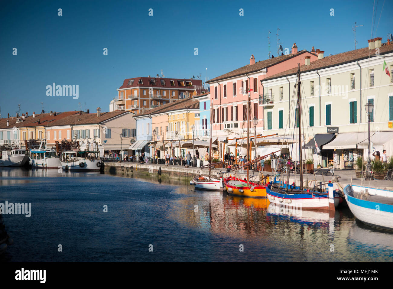 Cesenatico Harbour Adriatic Coast Emilia Romagna Stockfotos ...