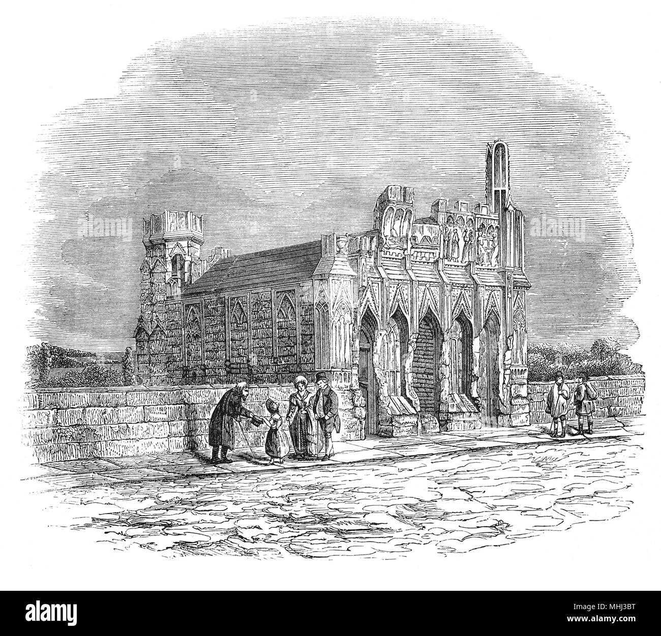 Kapelle von st mary die jungfrau Schwarzweiß-Stockfotos und -bilder - Alamy