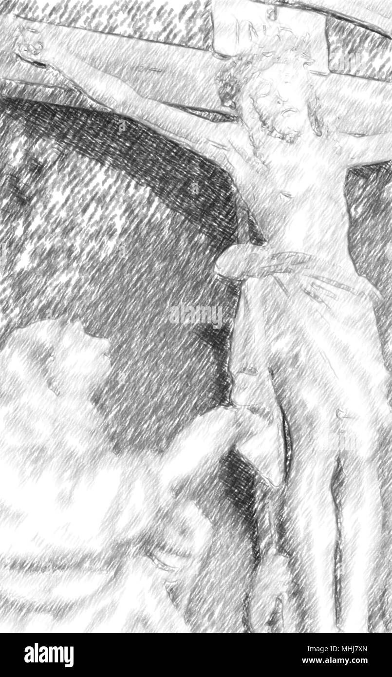 Jesus ostern skizze -Fotos und -Bildmaterial in hoher Auflösung – Alamy