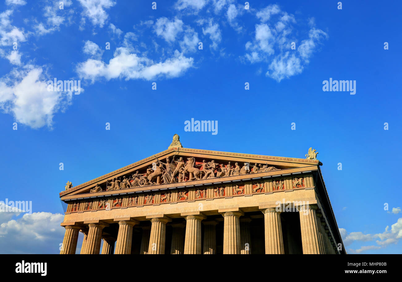 Der Parthenon in Nashville, Tennessee ist ein Full scale Nachbildung des Original Parthenon in ...