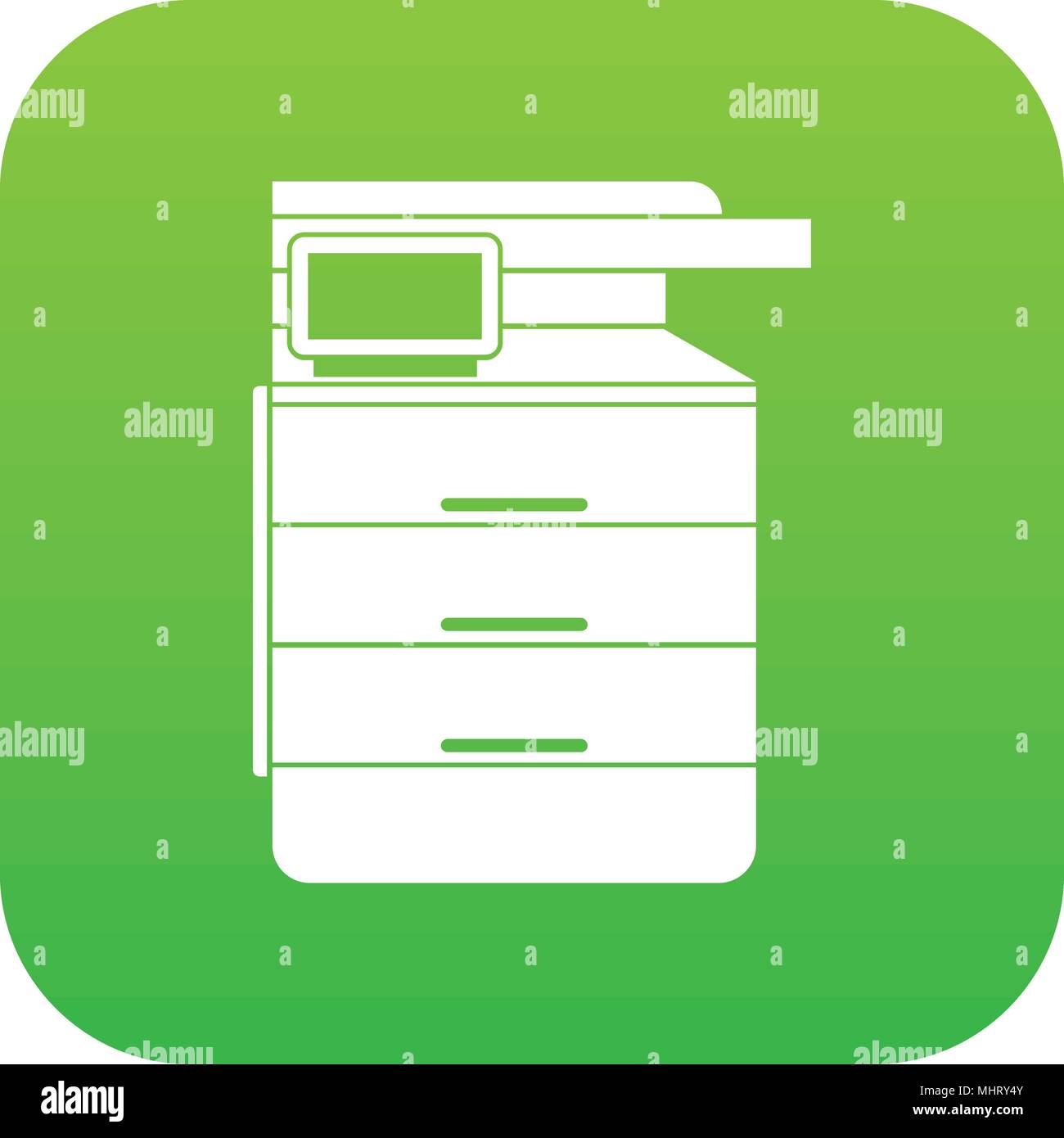 Vielseitiges Gerät, Fax, Kopierer und Scanner auf das Symbol Digital ...