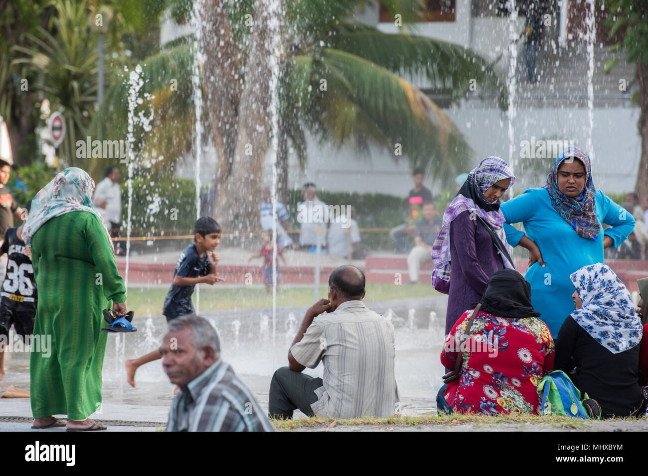 Maldives Male Street Scene Stockfotos und -bilder Kaufen - Alamy