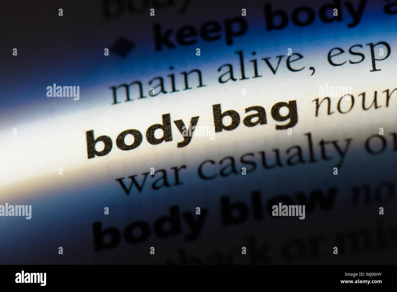 Body bag -Fotos und -Bildmaterial in hoher Auflösung – Alamy