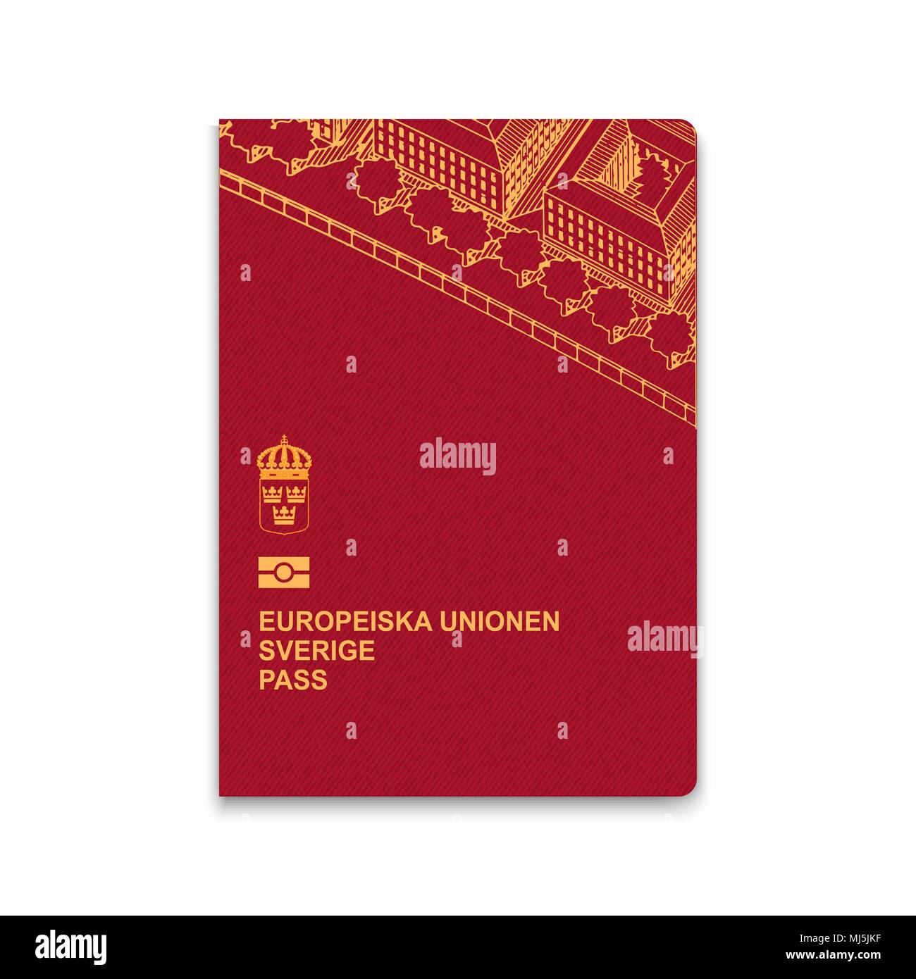 Pass von Schweden. Vector Illustration Stock-Vektorgrafik - Alamy