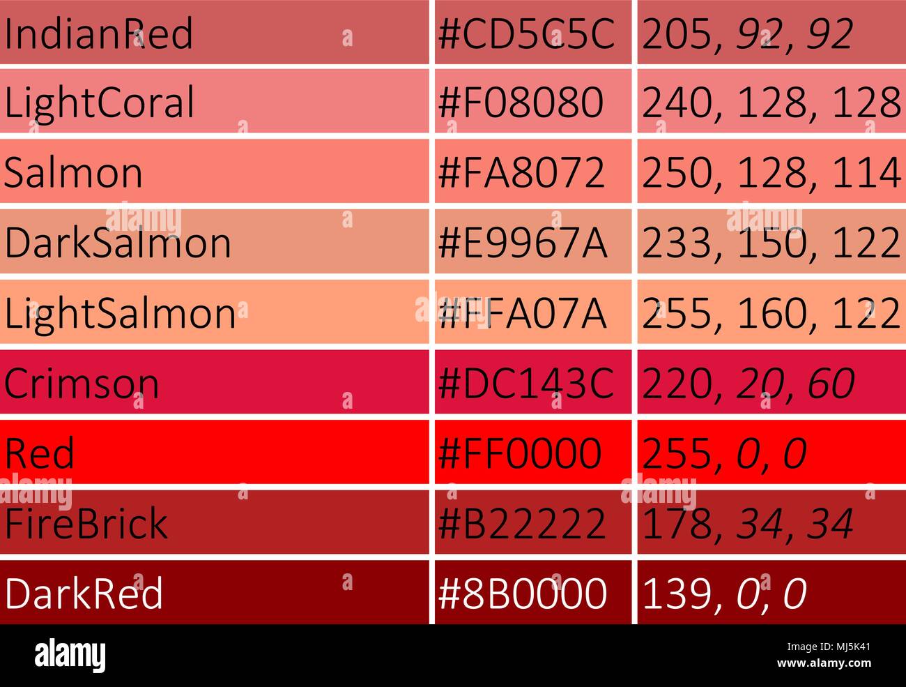 Rotes farbschema Stock-Vektorgrafiken kaufen - Alamy