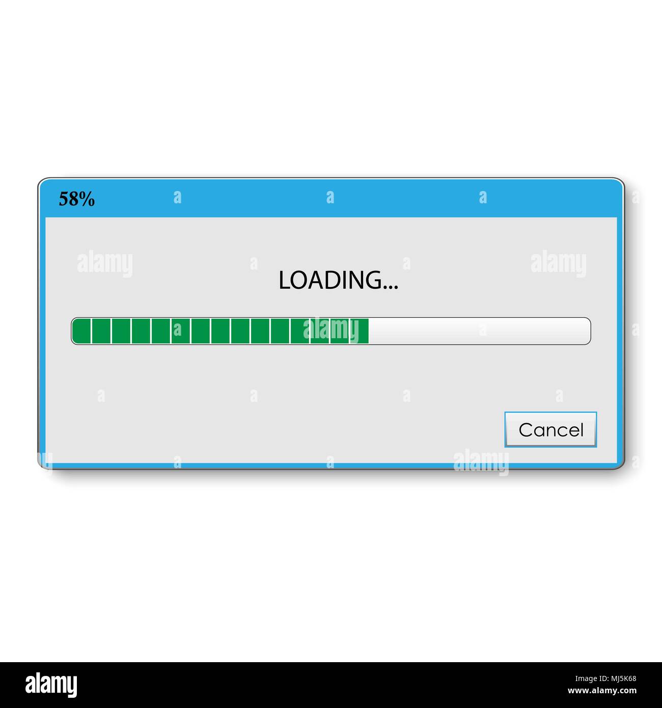 Ladebalken für ui und UX-Entwurf. Vector Illustration Stock ...