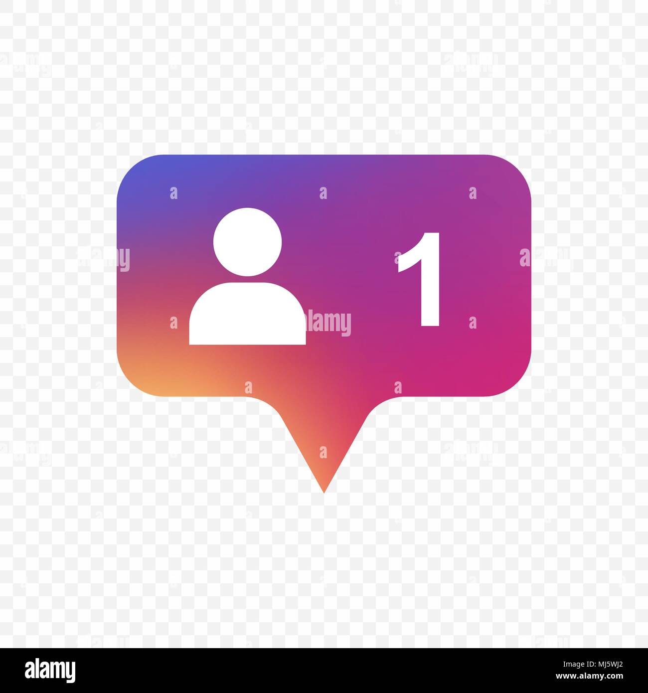 Social Media follower Vektor icon Stock-Vektorgrafik - Alamy