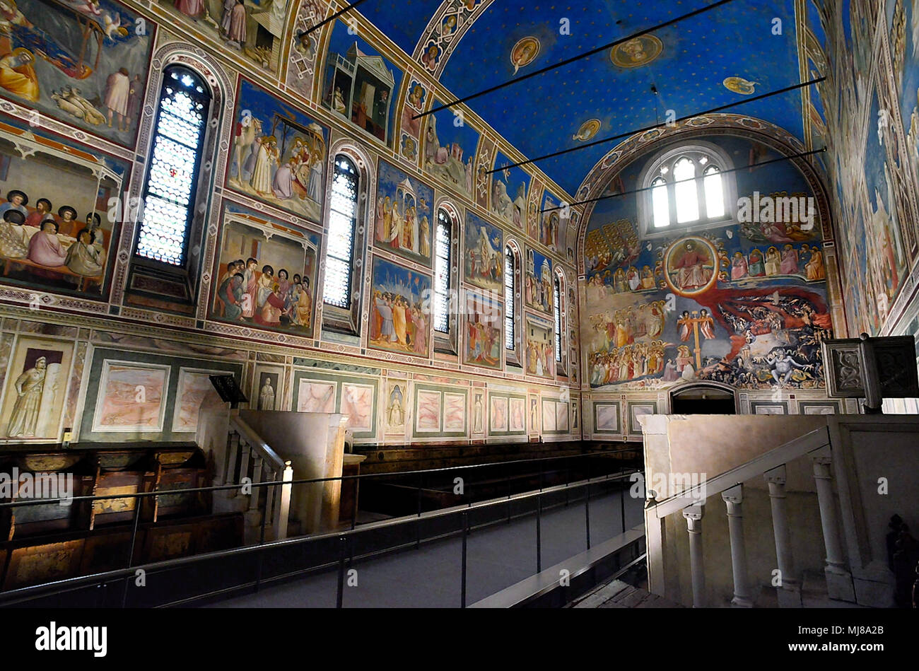 Padua, Venetien, Italien. Cappella degli Scrovegni Kapelle (Cappella degli Scrovegni), Giotto ...