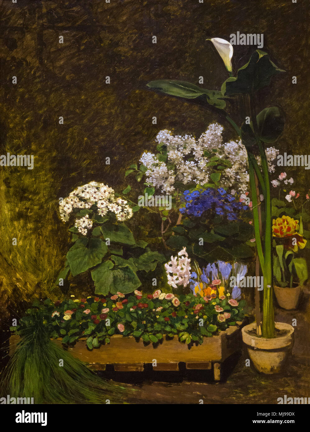 Stillleben mit Blumen, Auguste Renoir, 1864, Hamburger Kunsthalle ...