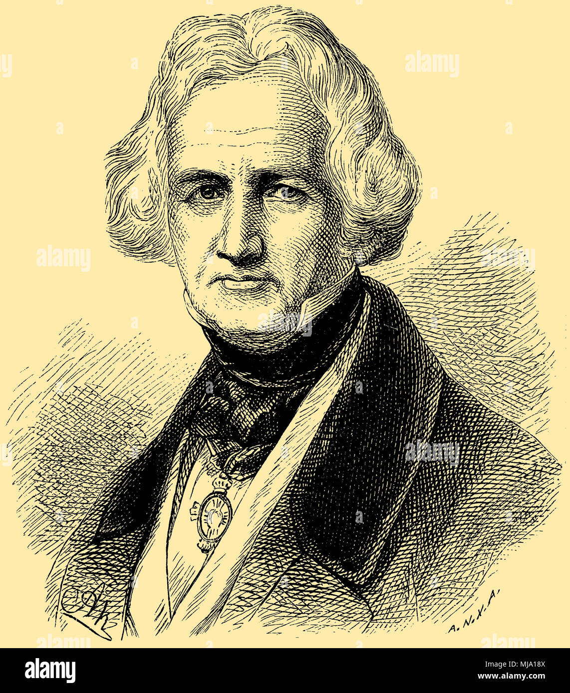 Gravur von christian daniel rauch -Fotos und -Bildmaterial in hoher ...