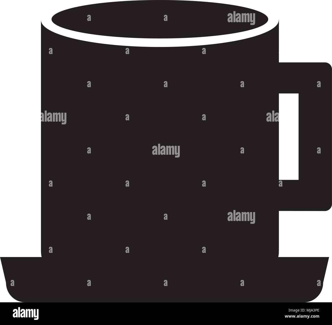 Tasse Kaffee shop Piktogramm design Vector Illustration Stock ...