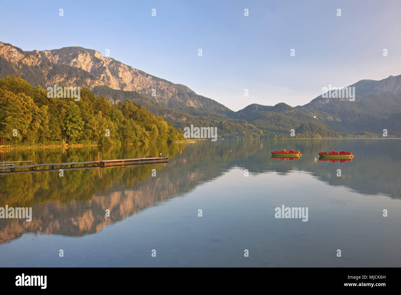 Der See Kochelsee und Jochberg, Kochel am See, Oberbayern, Bayern, Deutschland Stockfotografie ...