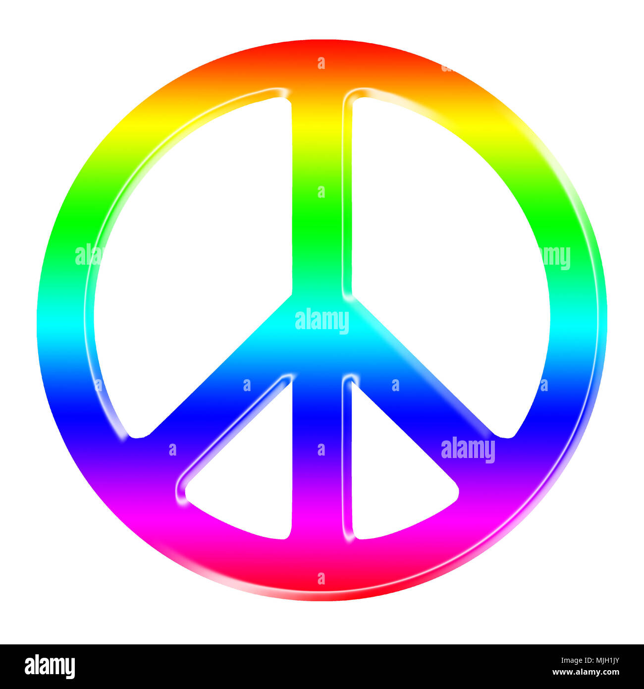 Regenbogendimensionales friedenszeichen zeichen -Fotos und ...