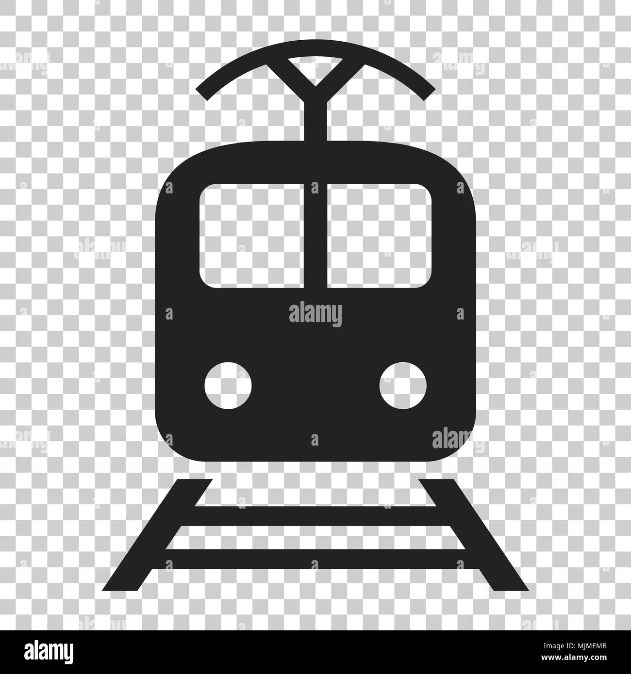 Zug Symbol Transport. Vector Illustration auf isolierte transparenten ...