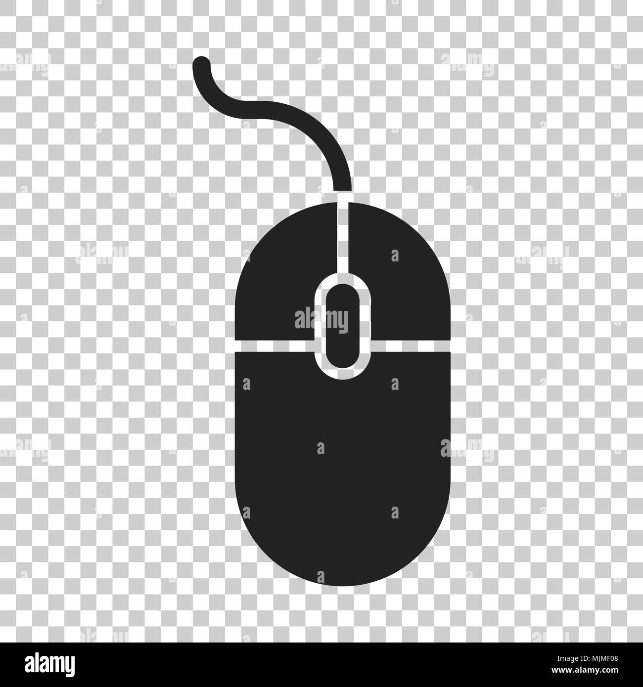 Computer Symbol Maus. Vector Illustration auf isolierte transparenten ...