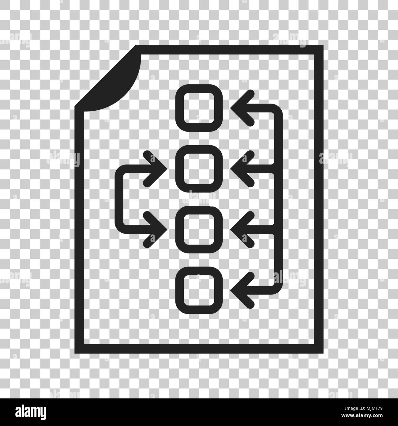 Taktischen plan Dokument Symbol. Vector Illustration auf isolierte ...