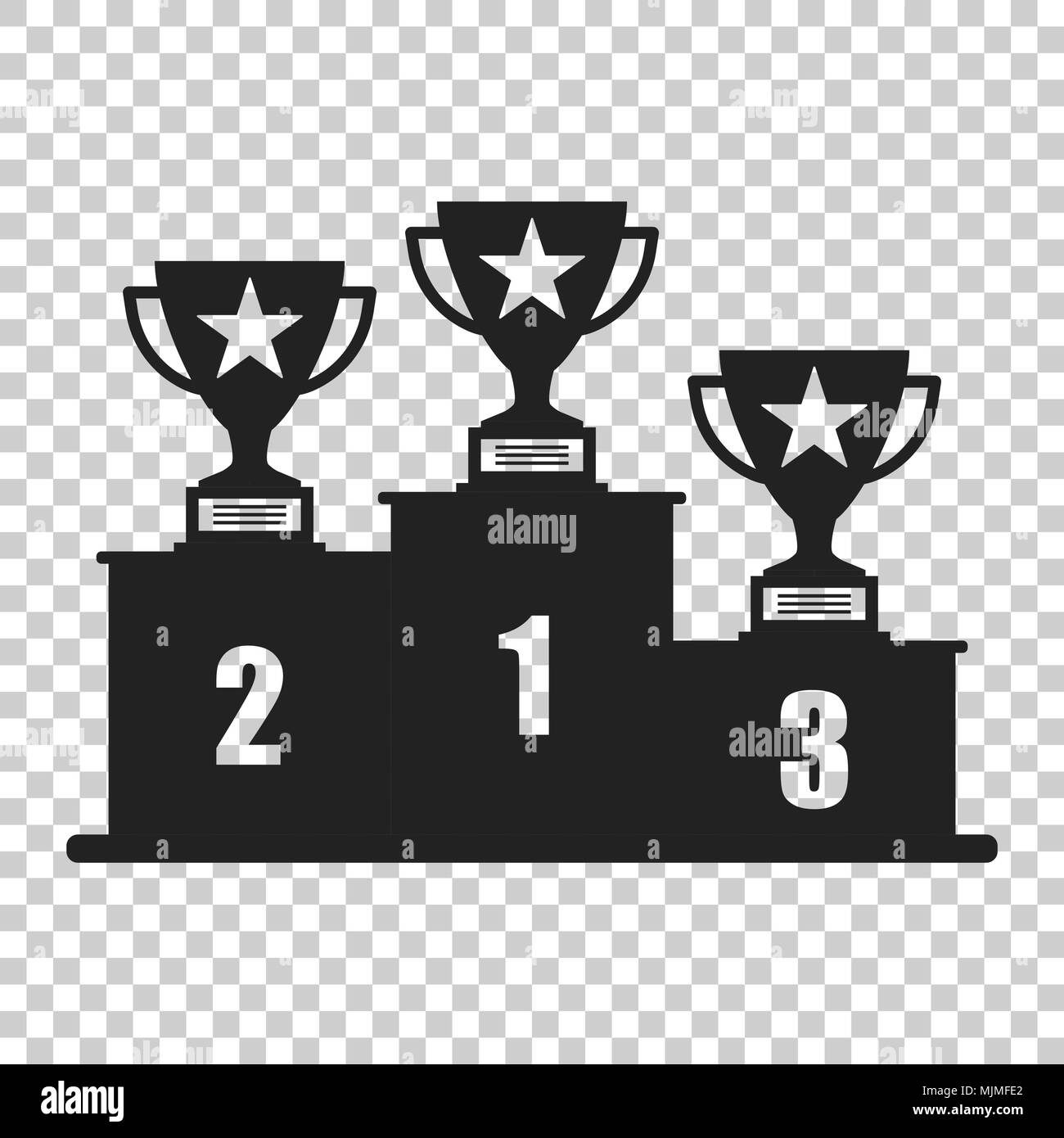 Gewinner Podium Vektor Vektoren Stockfotos & Gewinner Podium Vektor ...