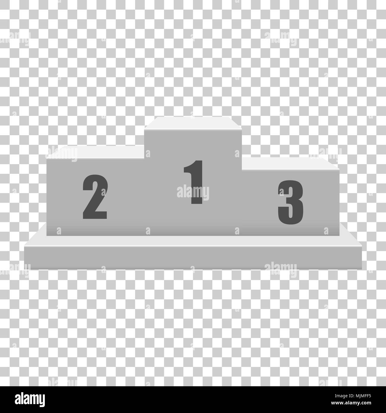 Siegertreppchen Symbol im flachen Stil. Sockel Abbildung auf isolierte ...
