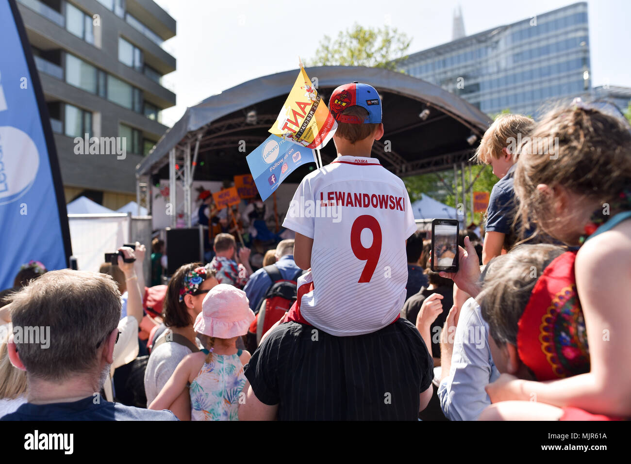 Töpfer Felder Park, London, UK. 6. Mai 2018. Die Polnische kulturelle ...